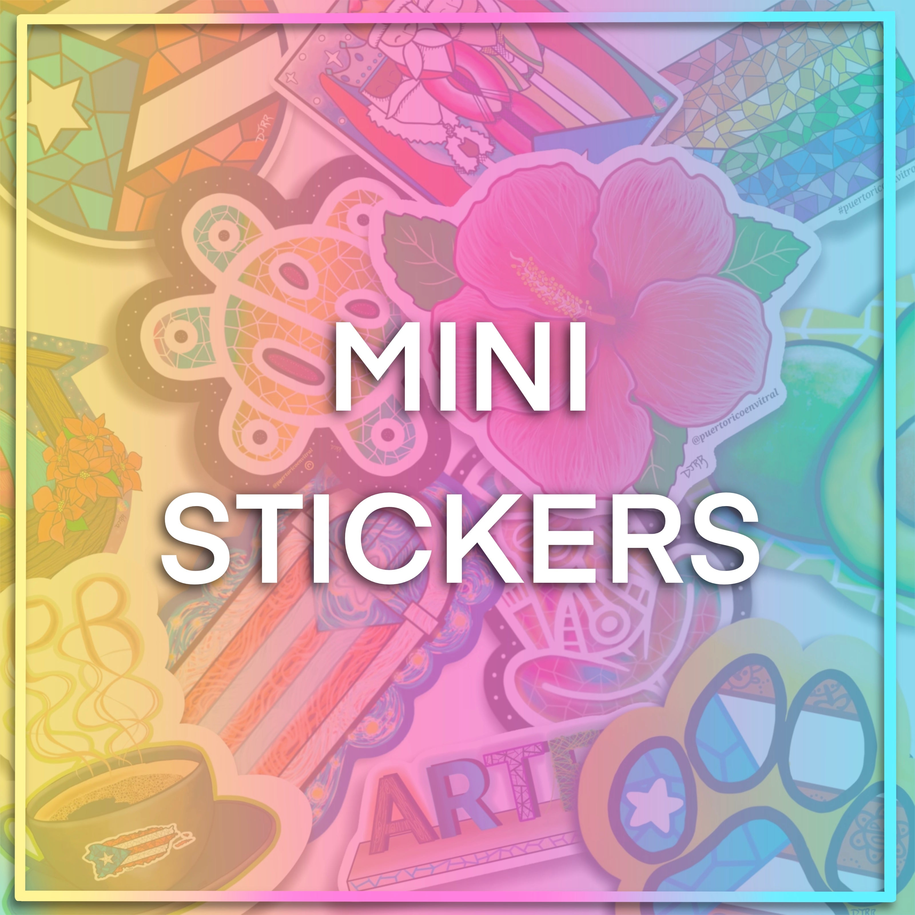 Mini Stickers: Cultura P.R. – Puerto Rico en Vitral