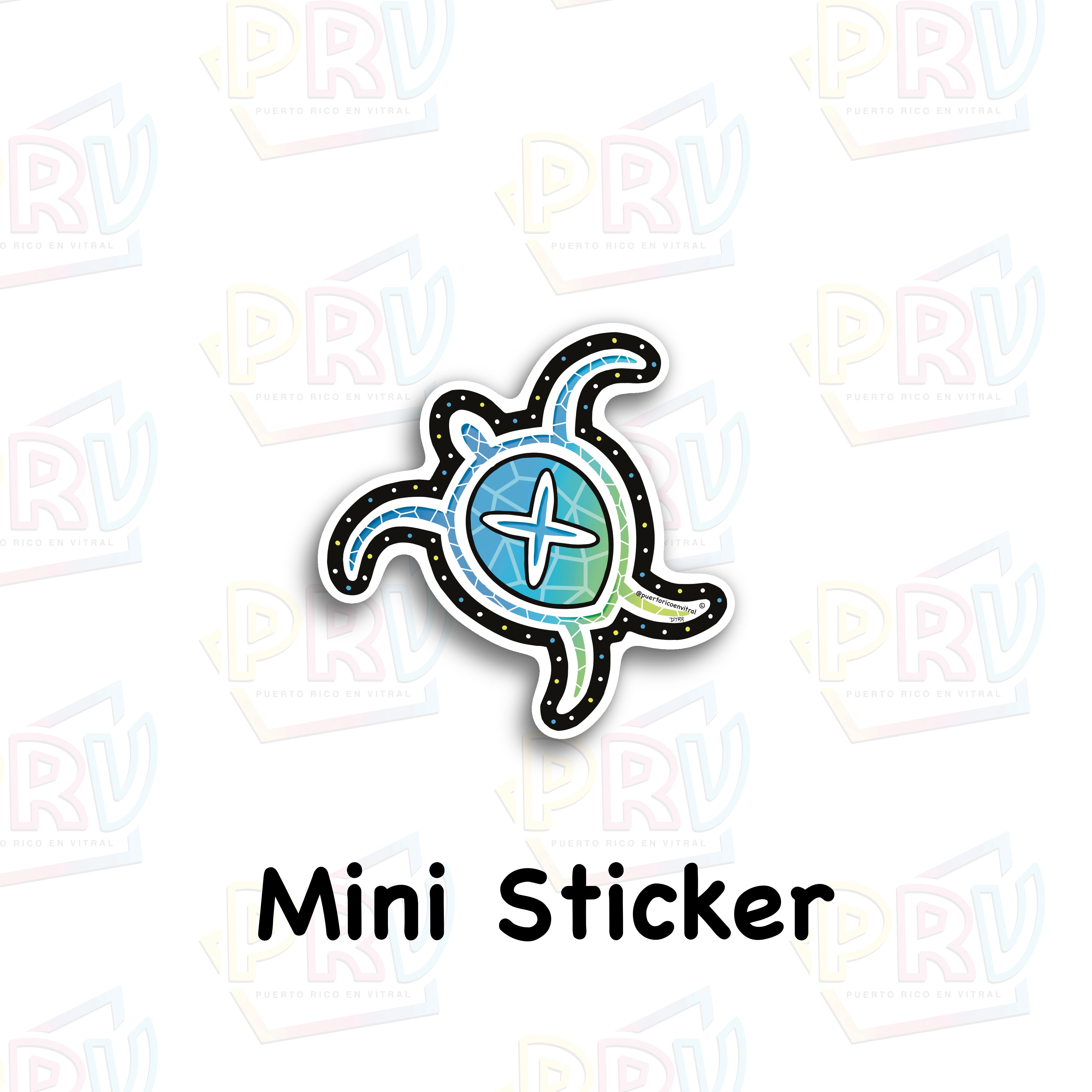 Tinglar Taino (Mini Sticker) – Puerto Rico en Vitral