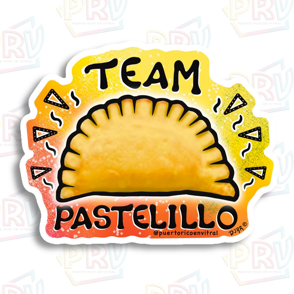 Team Pastelillo (Sticker) – Puerto Rico en Vitral