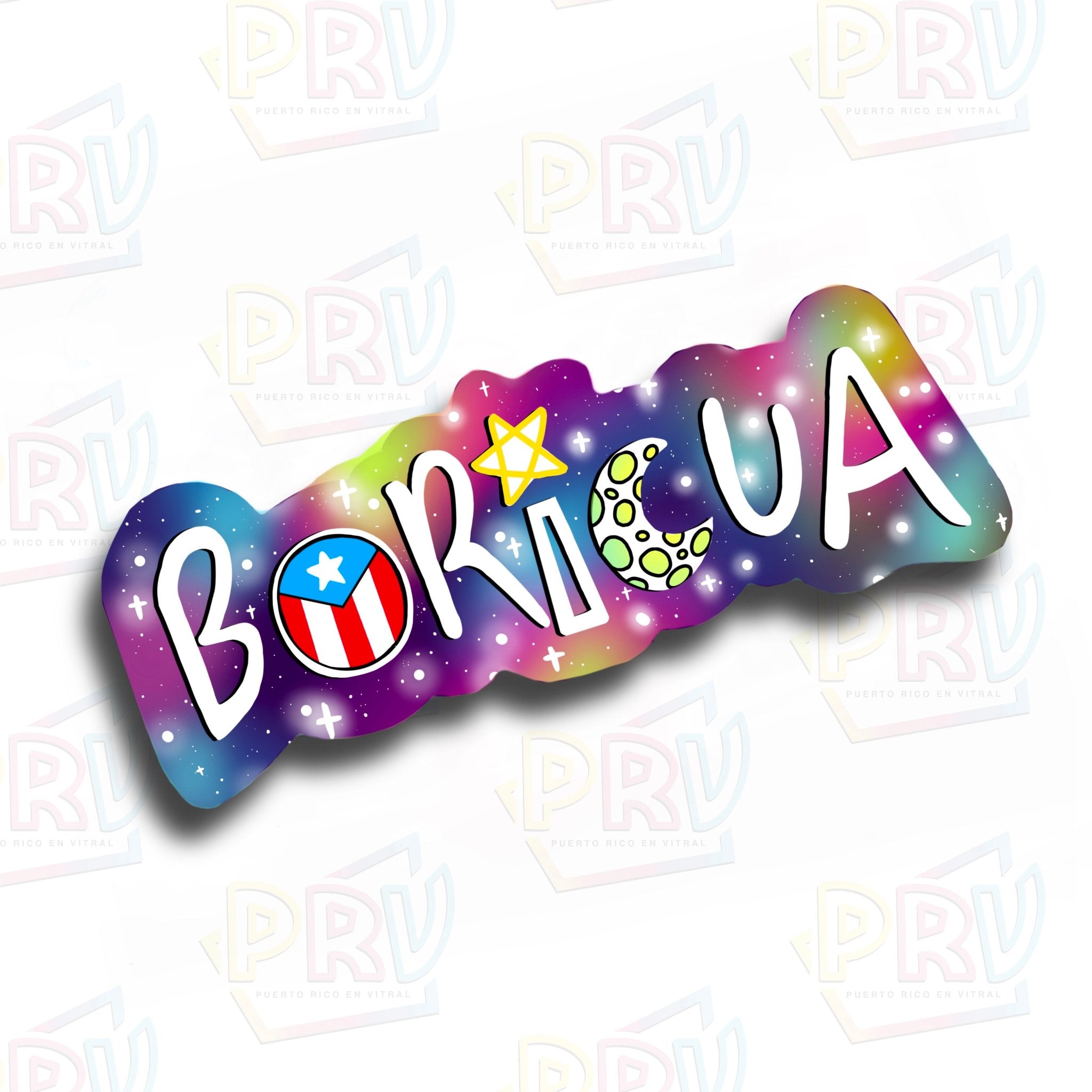 Boricua (Glow in the Dark Sticker) – Puerto Rico en Vitral