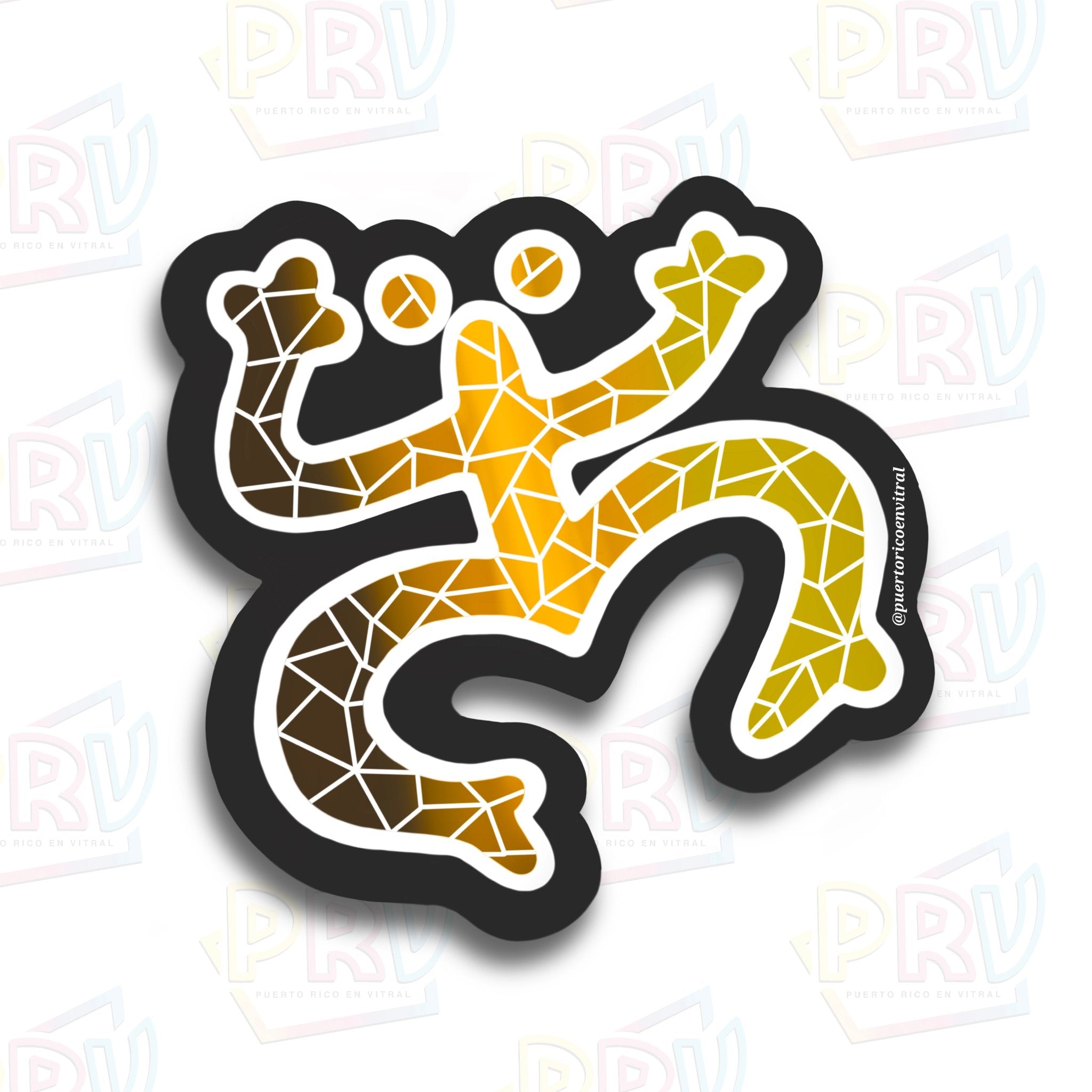 Coquí Taíno (Sticker) – Puerto Rico en Vitral