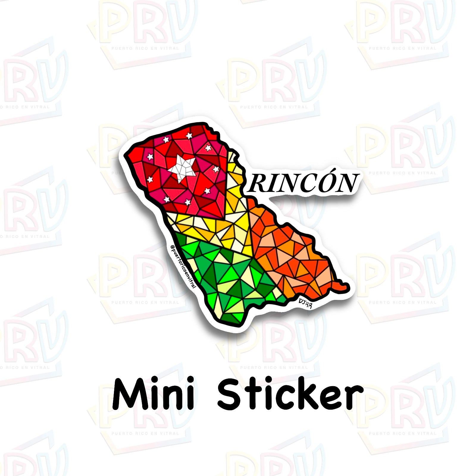 Rincón (Mini sticker) – Puerto Rico en Vitral