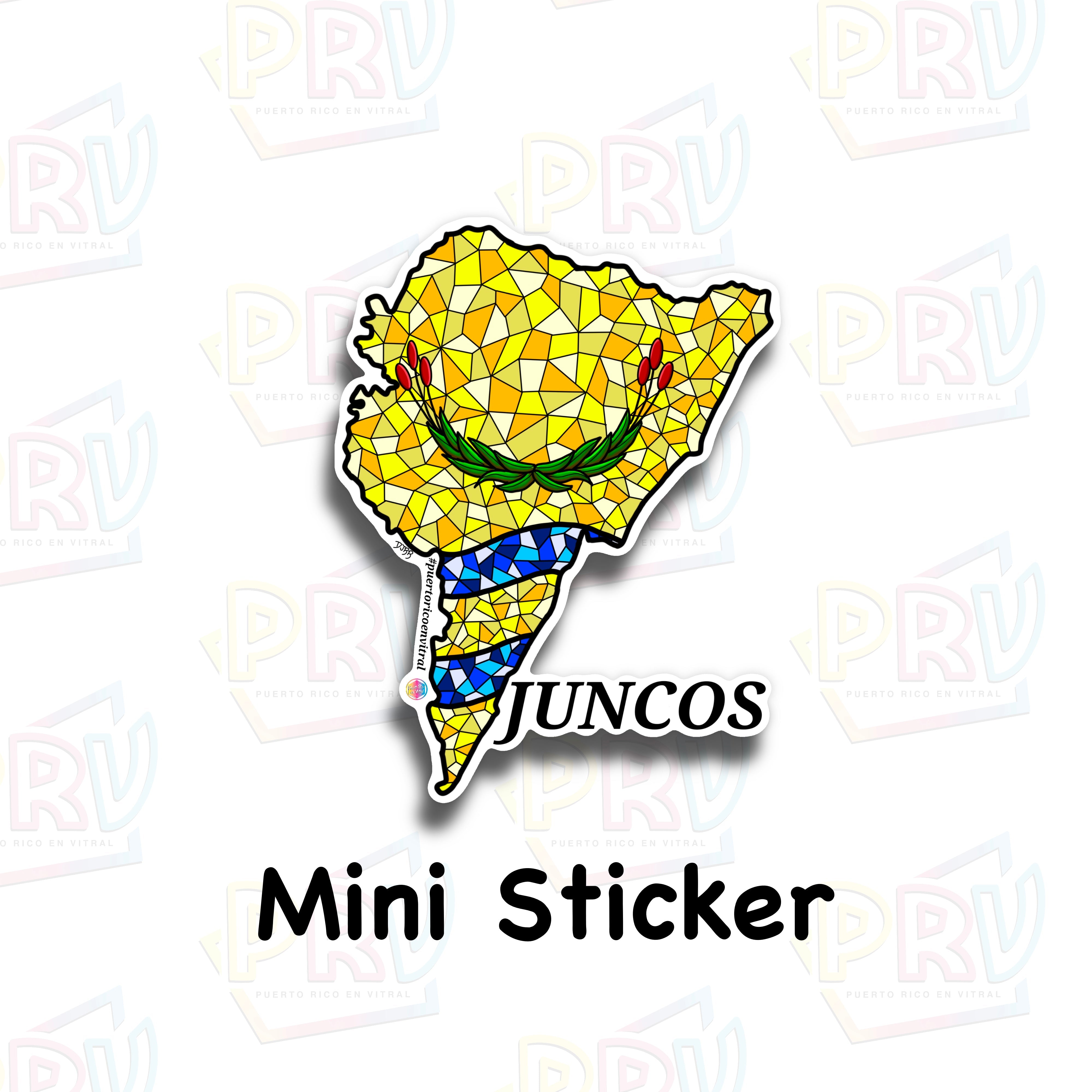 Juncos (Mini sticker) – Puerto Rico en Vitral