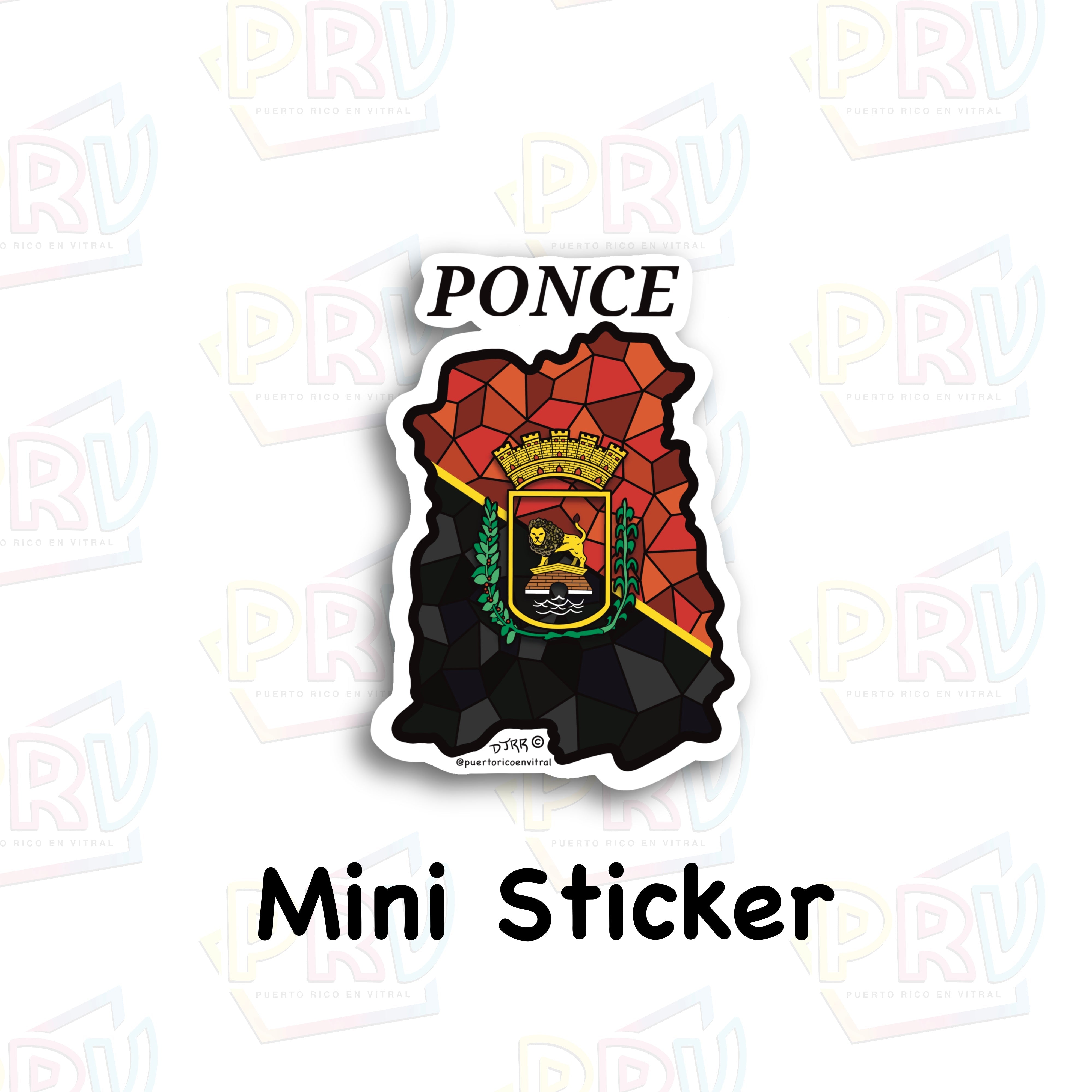 Ponce (Mini sticker) – Puerto Rico en Vitral