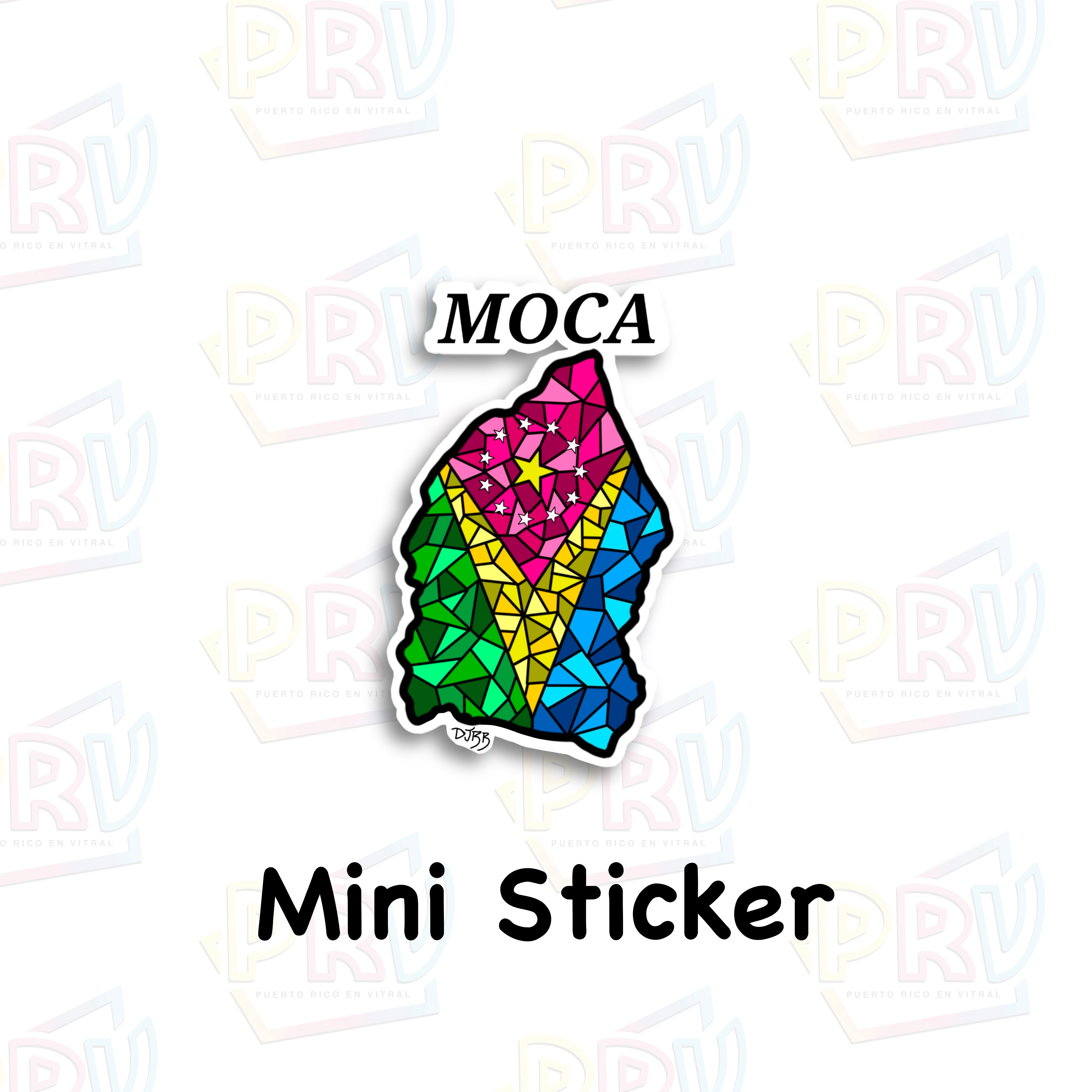 Moca (Mini sticker) – Puerto Rico en Vitral
