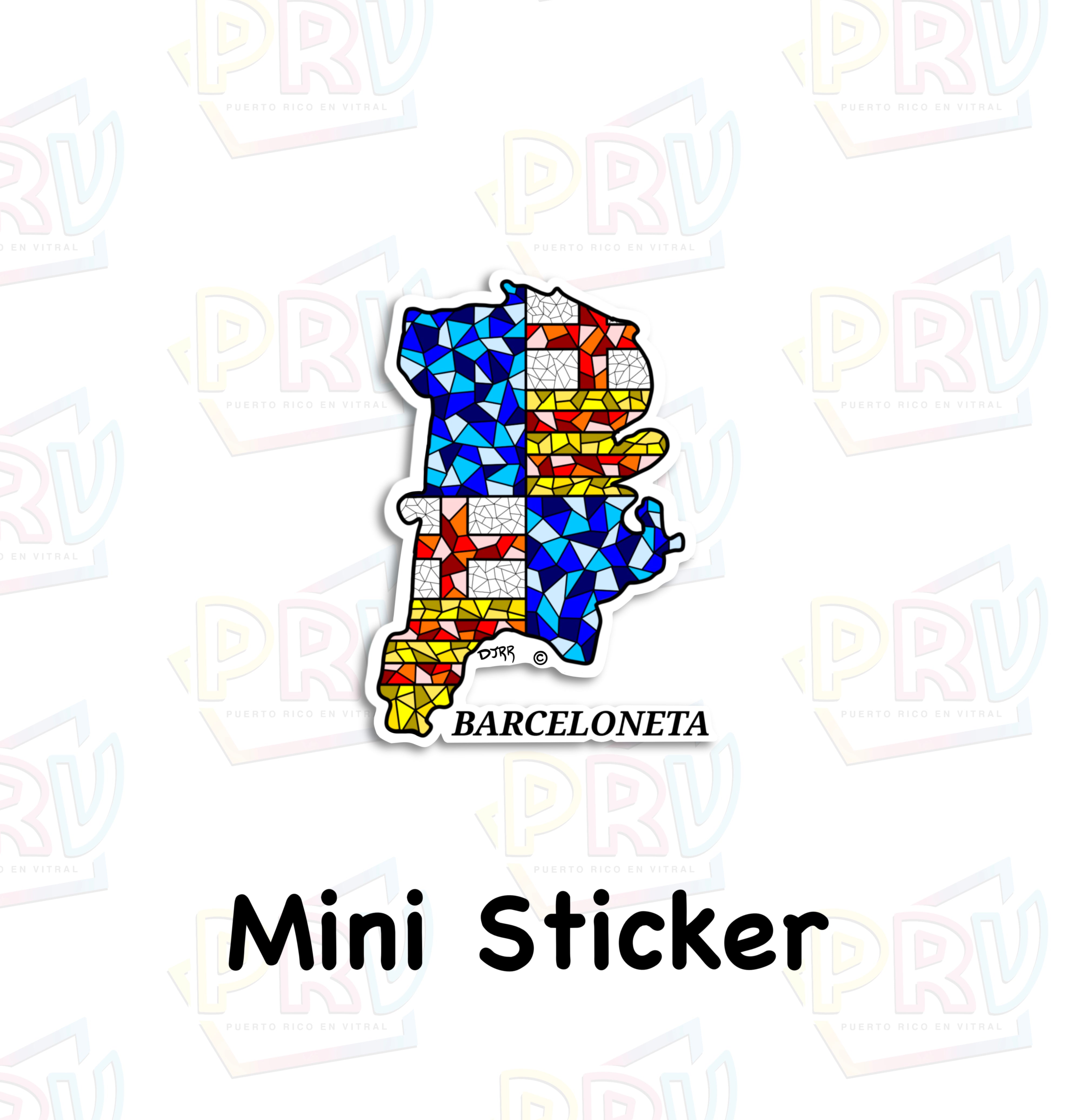 Barceloneta (Mini sticker) – Puerto Rico en Vitral