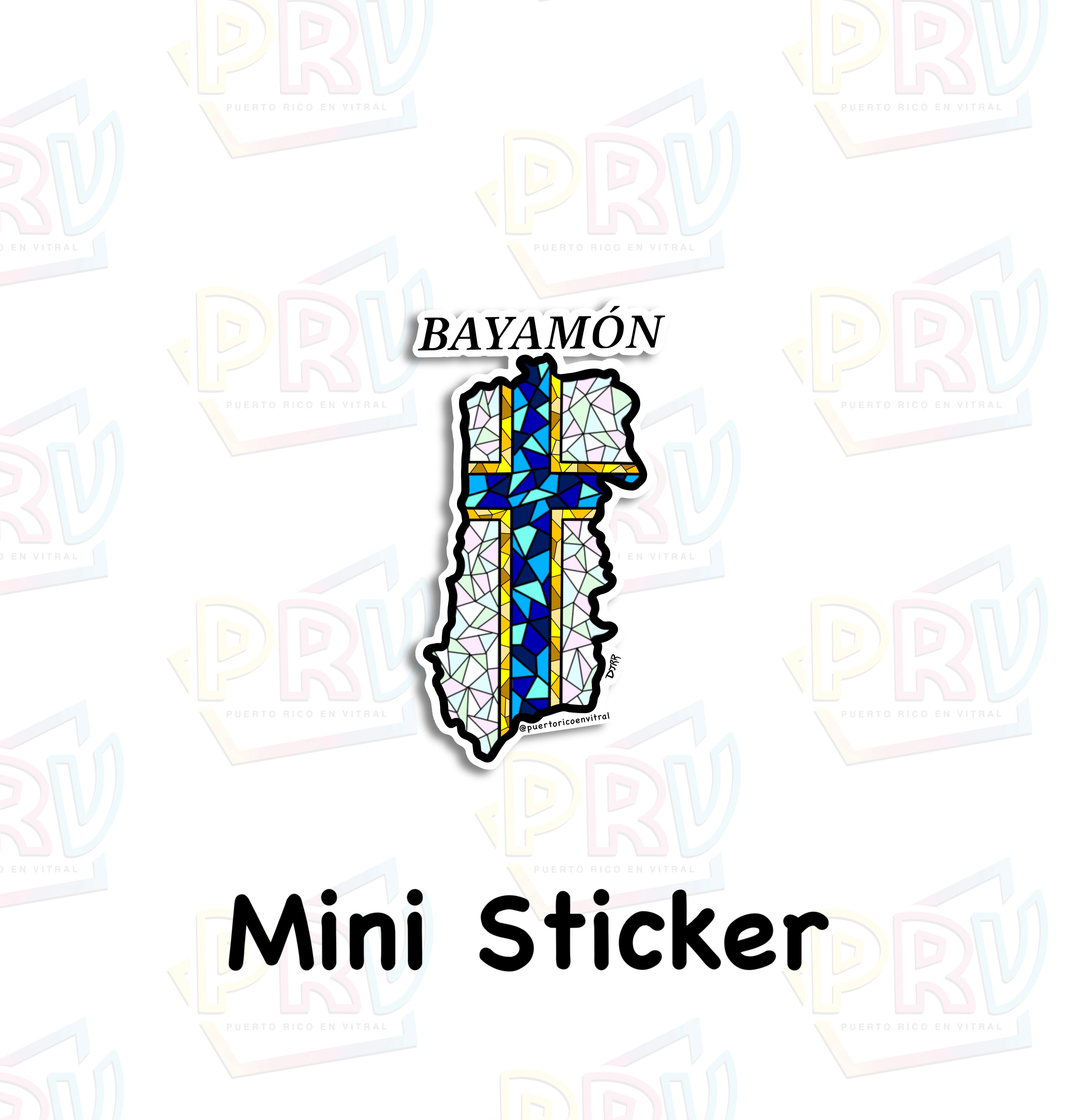 Bayamon (Mini sticker) – Puerto Rico en Vitral