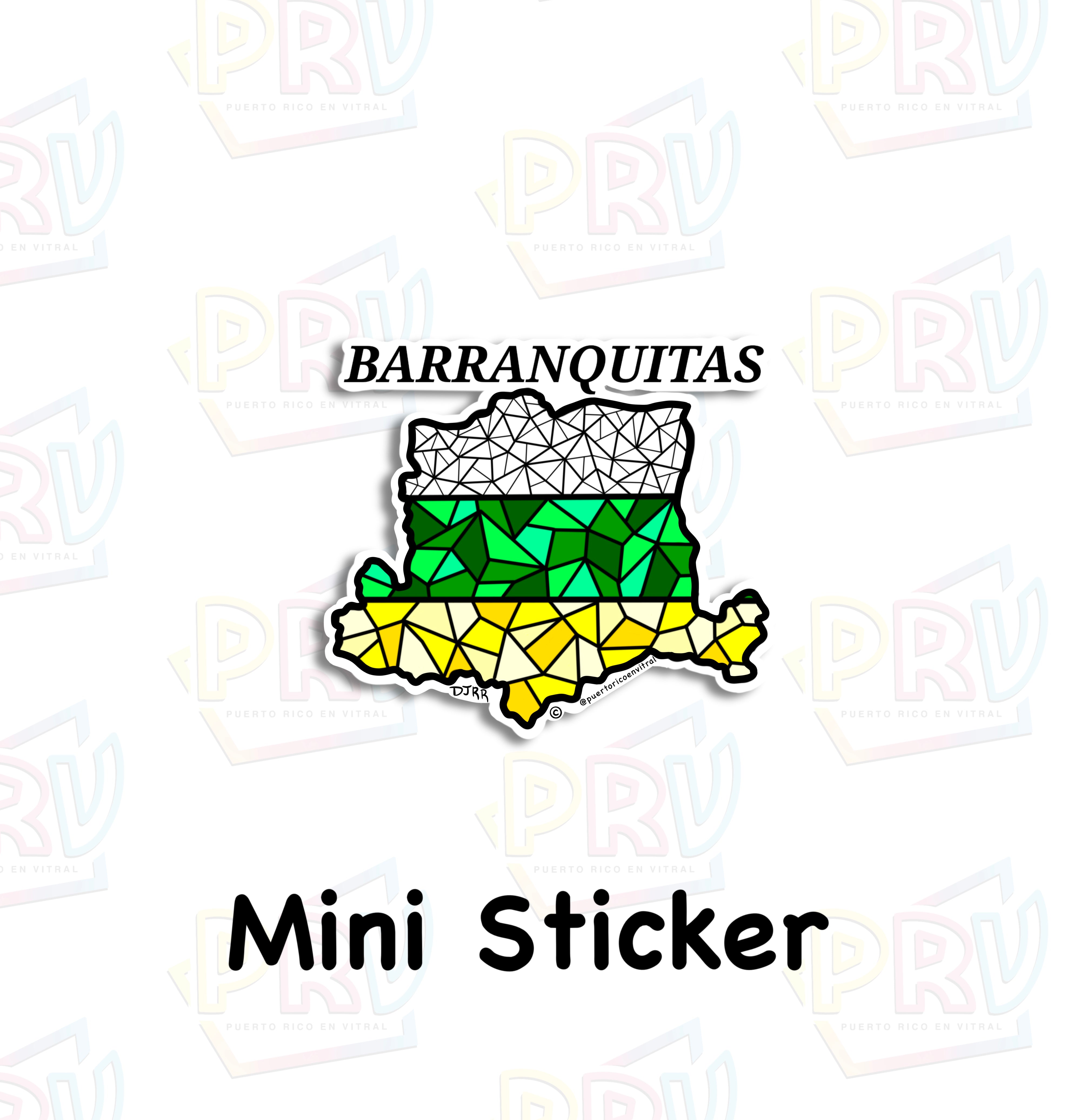 Barranquitas (Mini sticker) – Puerto Rico en Vitral